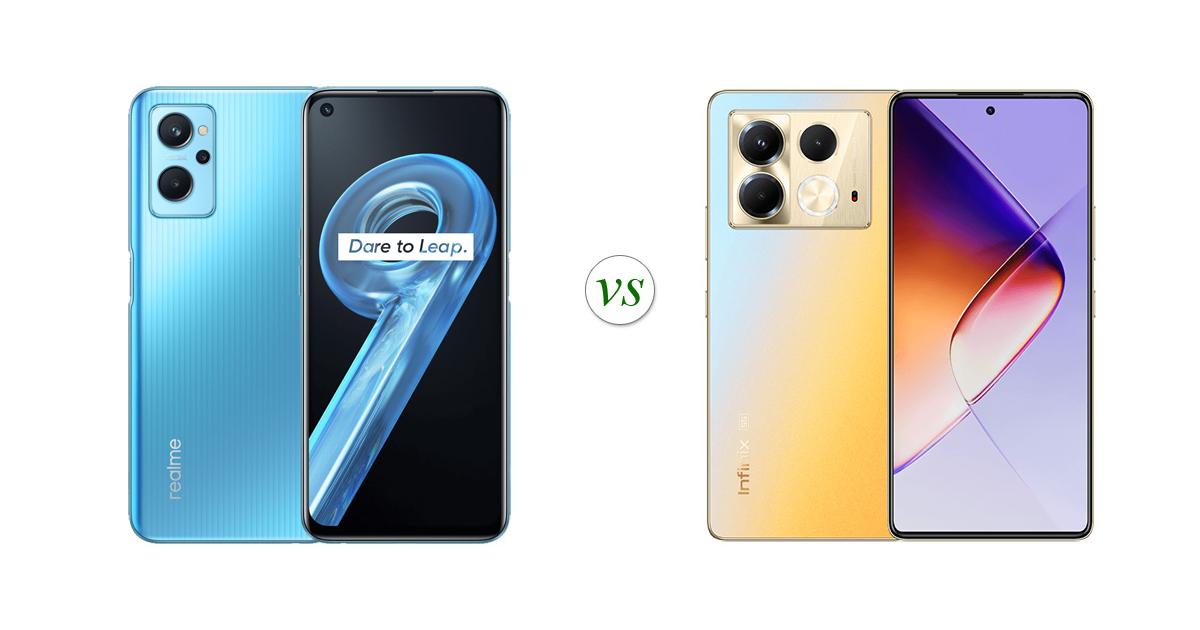 realme 9i vs Infinix NOTE 40 5G: Side by Side Specs Comparison