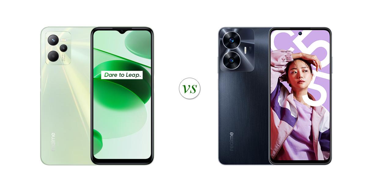 realme C35 vs realme C55: Side by Side Specs Comparison