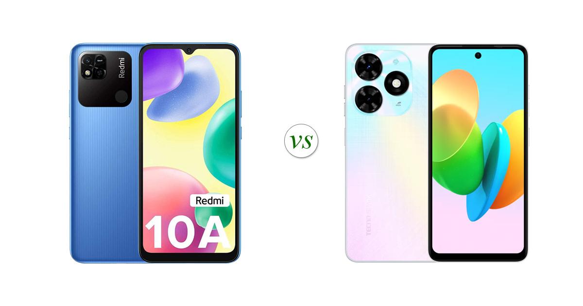 Xiaomi Redmi 10A vs TECNO SPARK 20C: Side by Side Specs Comparison