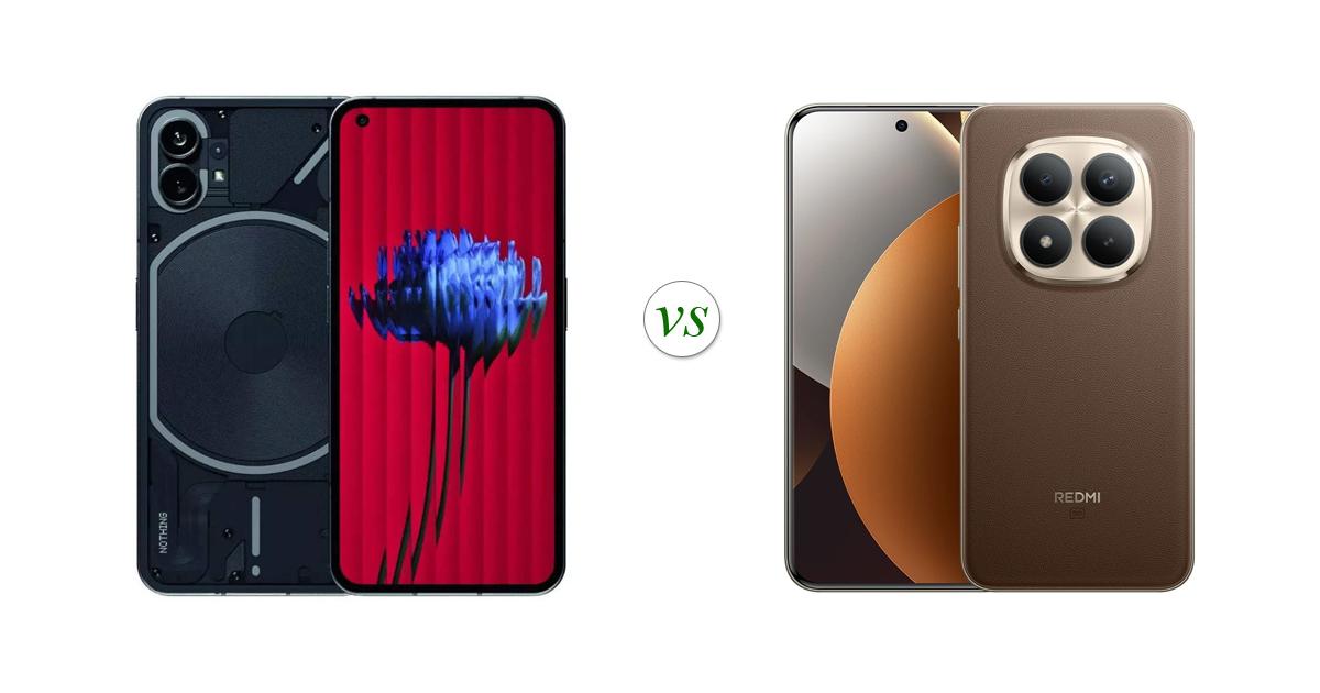 Nothing Phone (1) vs Redmi Note 15 Pro+ 5G: Side by Side Specs Comparison