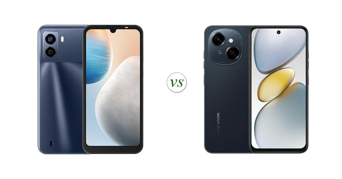 TECNO POP 6 vs TECNO SPARK Go 1: Side by Side Specs Comparison