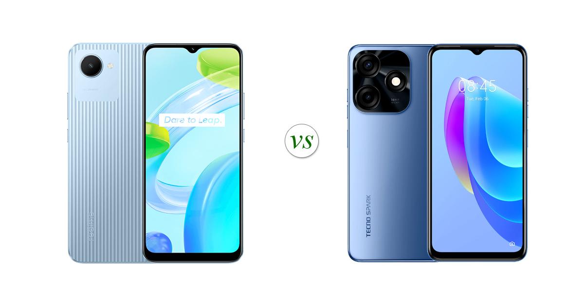 realme C30 vs TECNO Spark 10C: Side by Side Specs Comparison