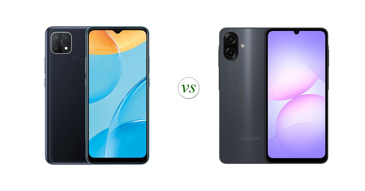 OPPO A15 vs SAMSUNG Galaxy A07: Side by Side Specs Comparison