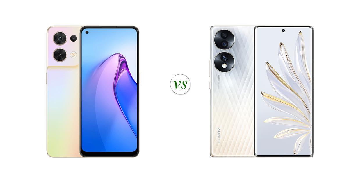 OPPO Reno8 5G vs HONOR 70 5G: Side by Side Specs Comparison