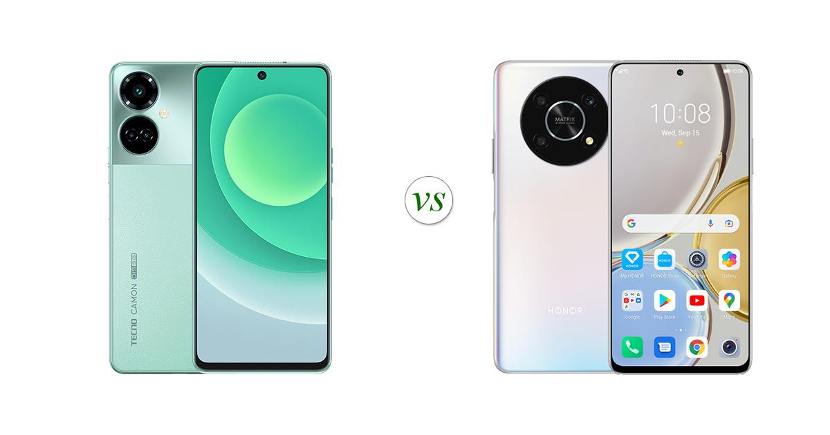 TECNO Camon 19 Pro 5G vs HONOR X9: Side by Side Specs Comparison