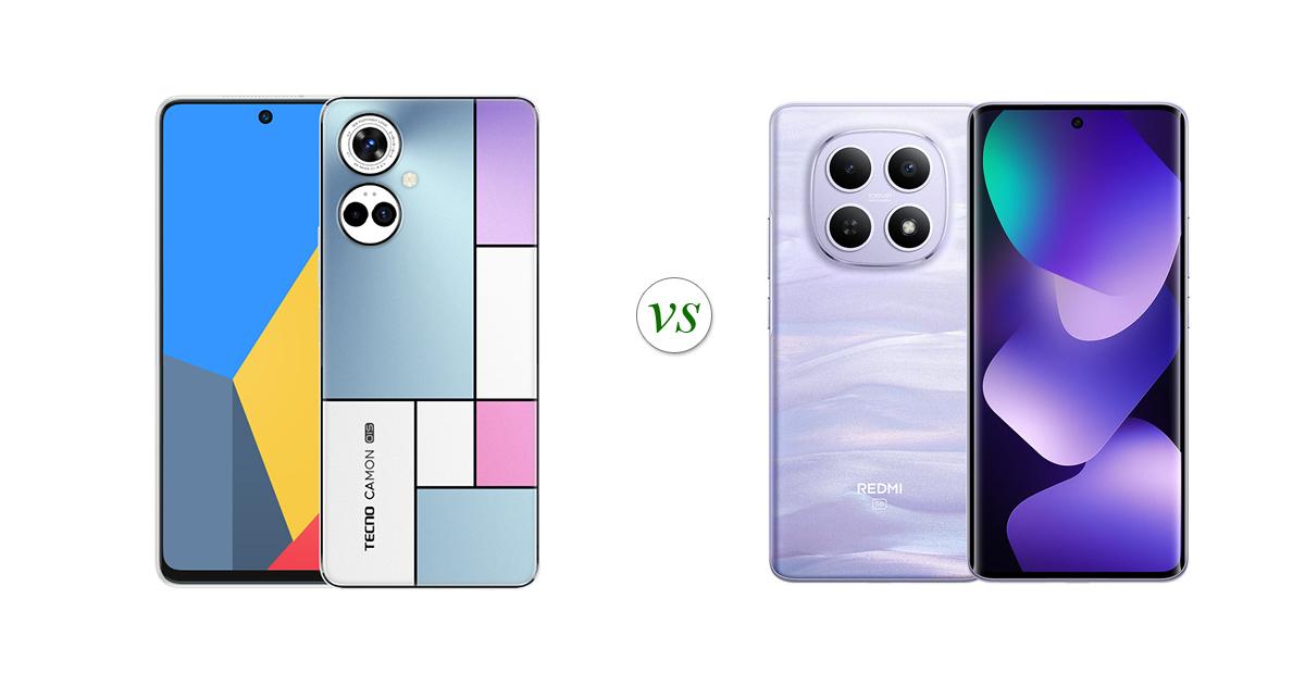 TECNO Camon 19 Pro vs Redmi Note 15 5G: Side by Side Specs Comparison