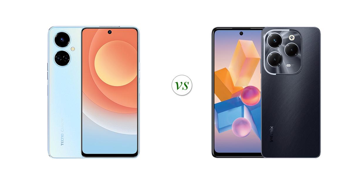 TECNO Camon 19 vs Infinix HOT 40 Pro: Side by Side Specs Comparison