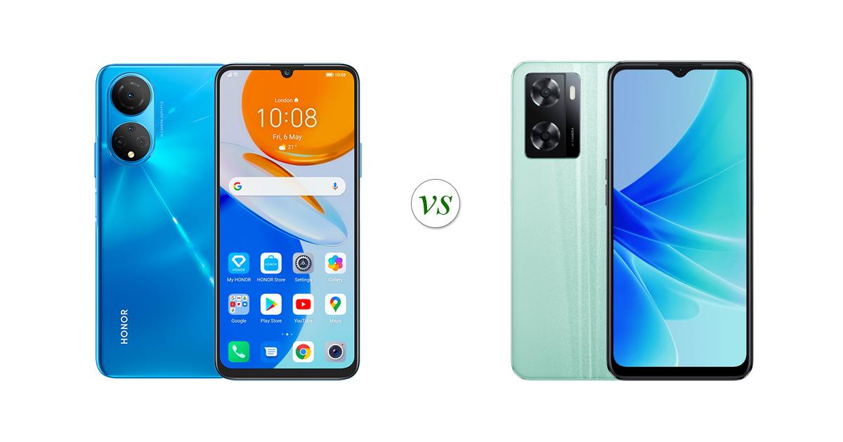 HONOR X7 vs OPPO A57 2022: Side by Side Specs Comparison