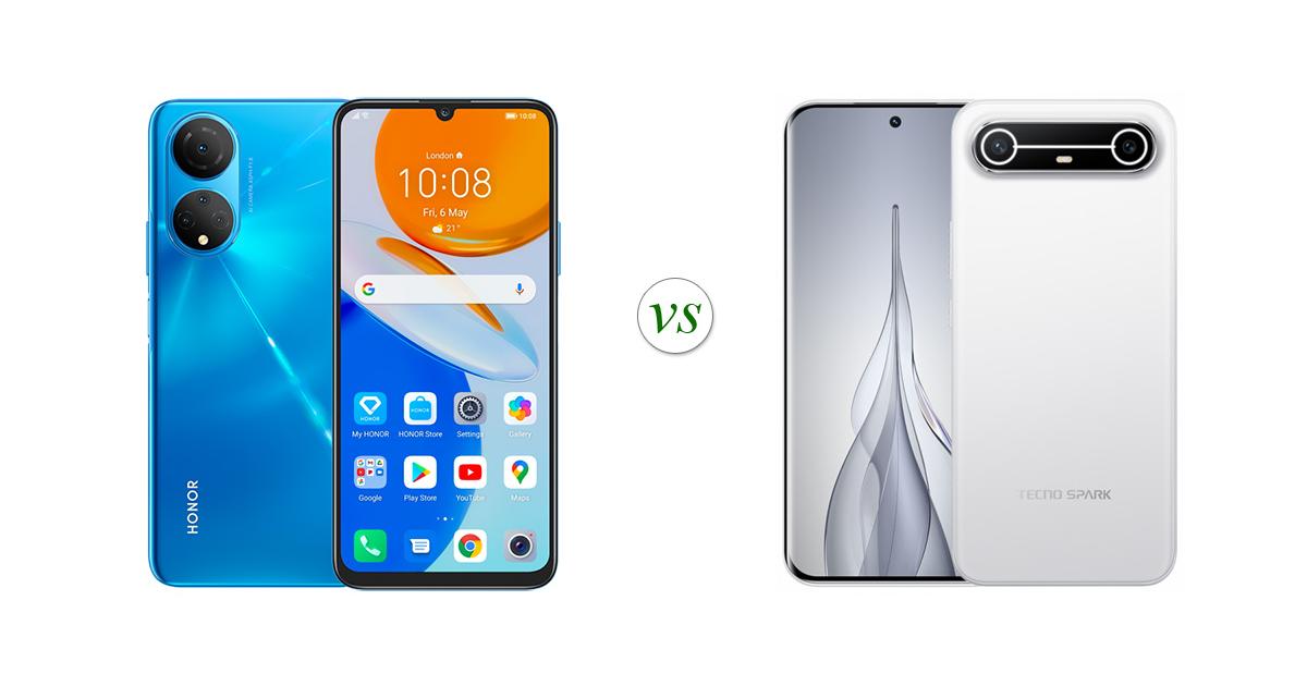HONOR X7 vs TECNO SPARK Slim: Side by Side Specs Comparison