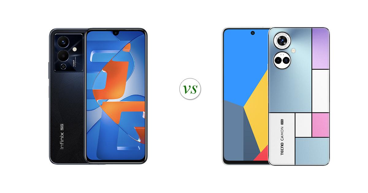 Infinix Note 12 PRO 5G vs TECNO Camon 19 Pro: Side by Side Specs Comparison