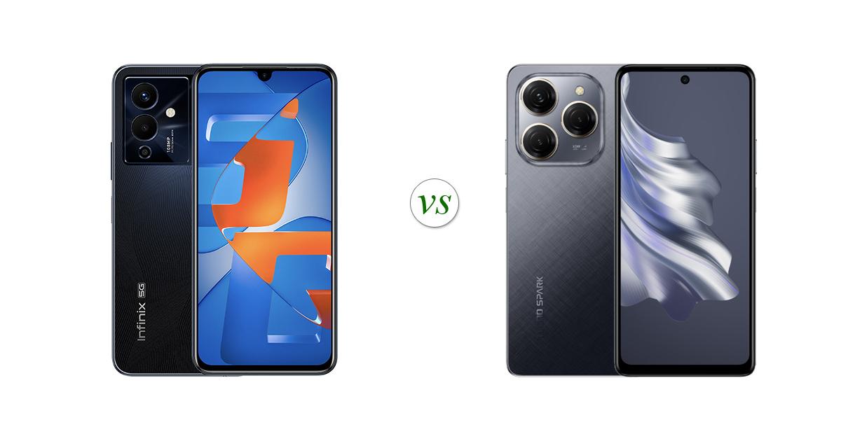 Infinix Note 12 PRO 5G vs TECNO SPARK 20 Pro: Side by Side Specs Comparison