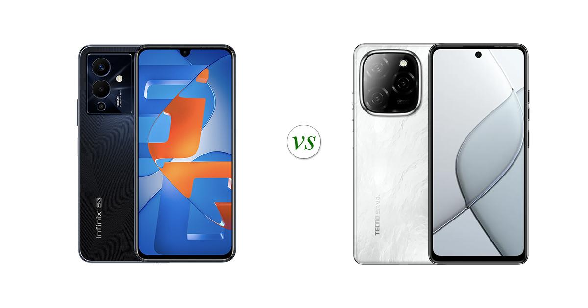Infinix Note 12 PRO 5G vs TECNO SPARK 20 Pro 5G: Side by Side Specs Comparison