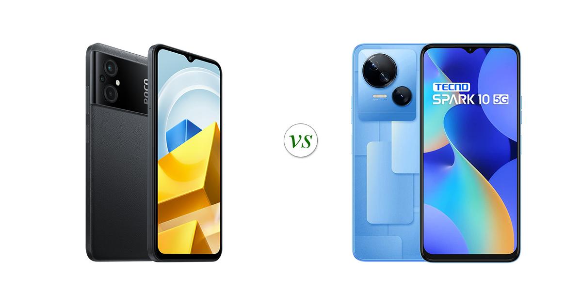 POCO M5 vs TECNO SPARK 10 5G: Side by Side Specs Comparison