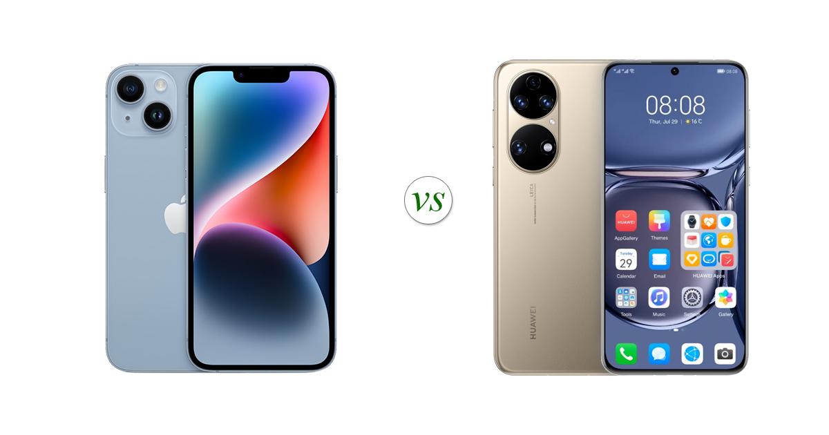 Apple iPhone 14 vs Huawei P50: Side by Side Specs Comparison