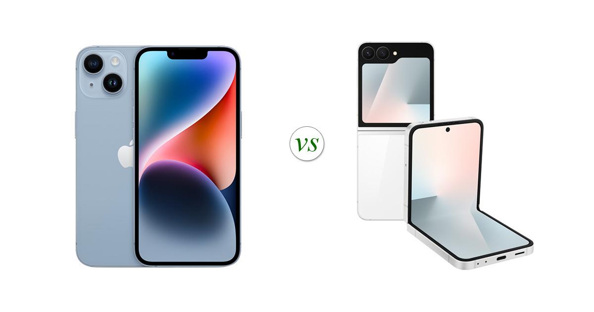 Apple iPhone 14 vs SAMSUNG Galaxy Z Flip7 FE: Side by Side Specs Comparison