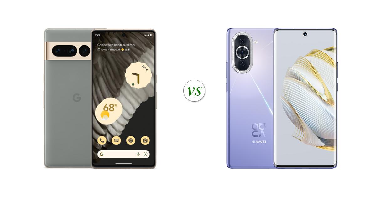 Google Pixel 7 Pro vs Huawei nova 10: Side by Side Specs Comparison