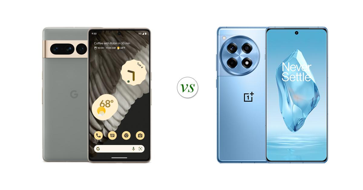 Google Pixel 7 Pro vs OnePlus 12R: Side by Side Specs Comparison