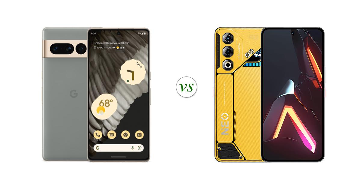 Google Pixel 7 Pro vs nubia Neo 3 GT 5G: Side by Side Specs Comparison