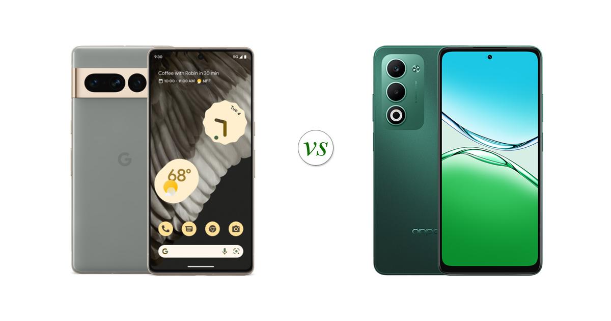Google Pixel 7 Pro vs OPPO A5: Side by Side Specs Comparison