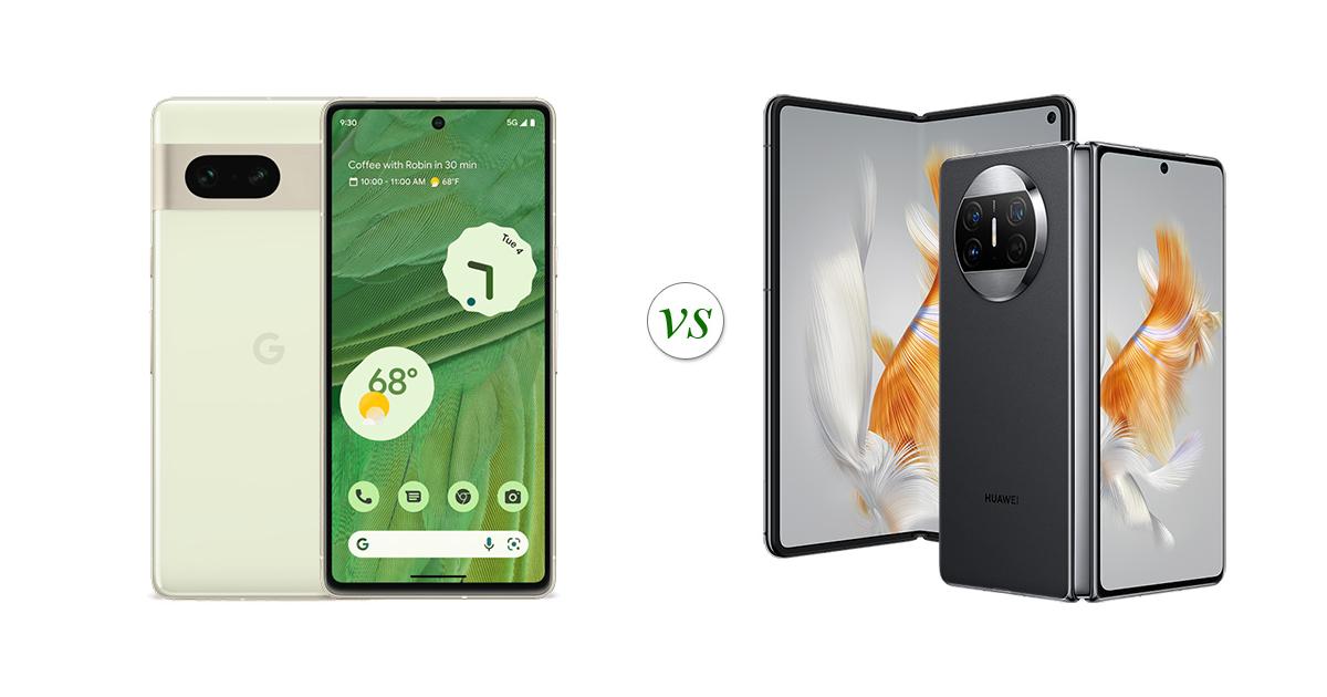 Google Pixel 7 vs HUAWEI Mate X3: Side by Side Specs Comparison