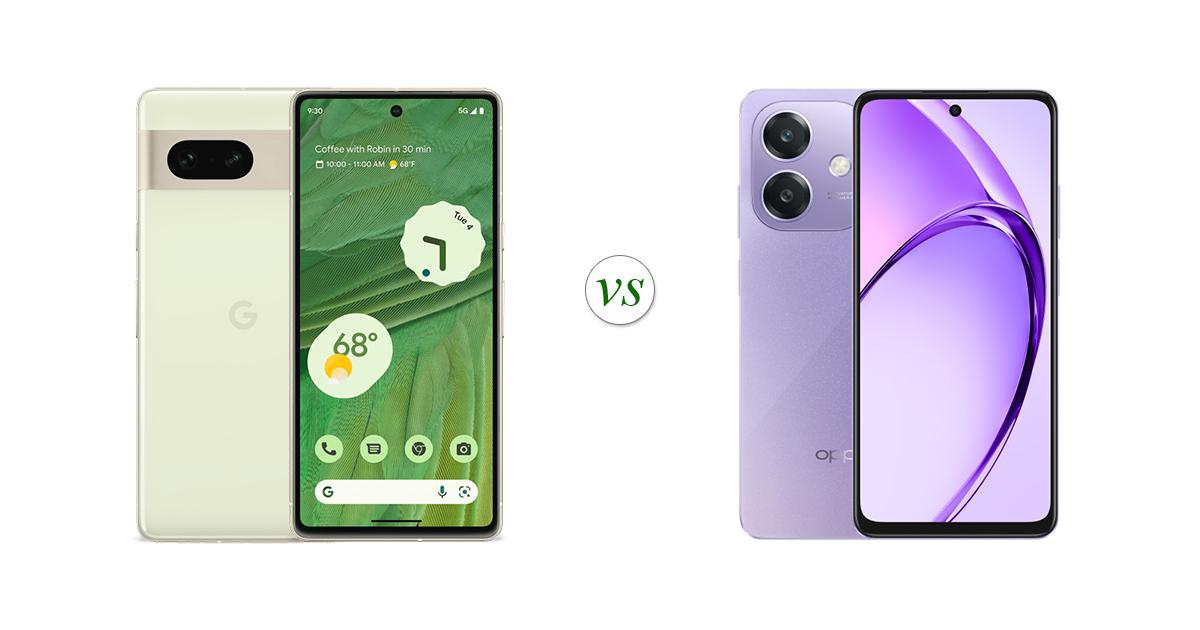 Google Pixel 7 vs OPPO A3: Side by Side Specs Comparison