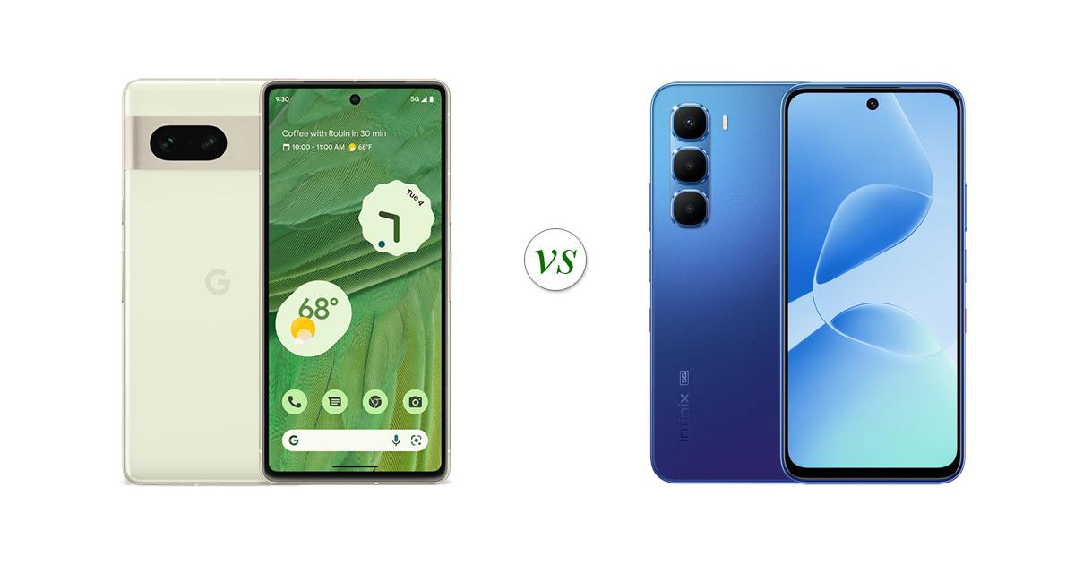 Google Pixel 7 vs Infinix HOT 60 5G+: Side by Side Specs Comparison