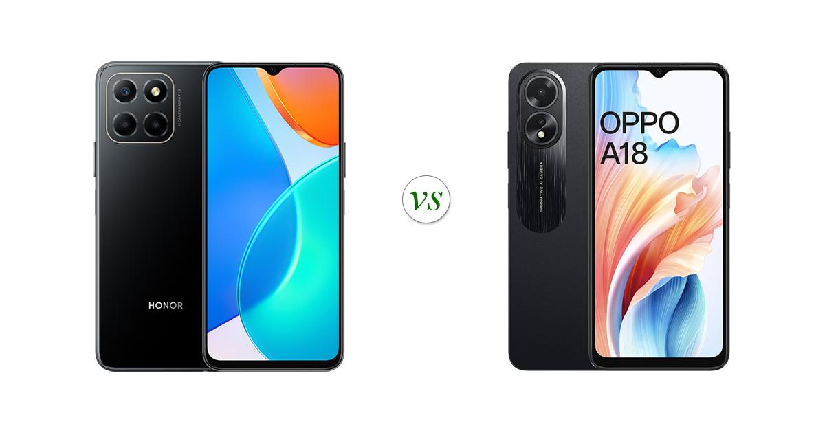 HONOR X6 vs OPPO A18: Side by Side Specs Comparison