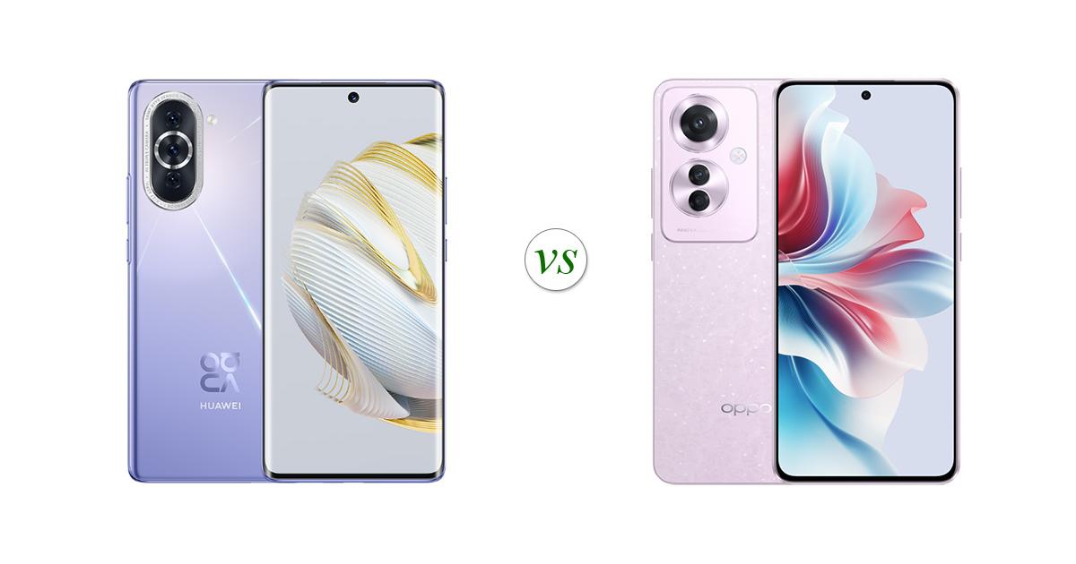Huawei nova 10 vs OPPO Reno11 F 5G: Side by Side Specs Comparison