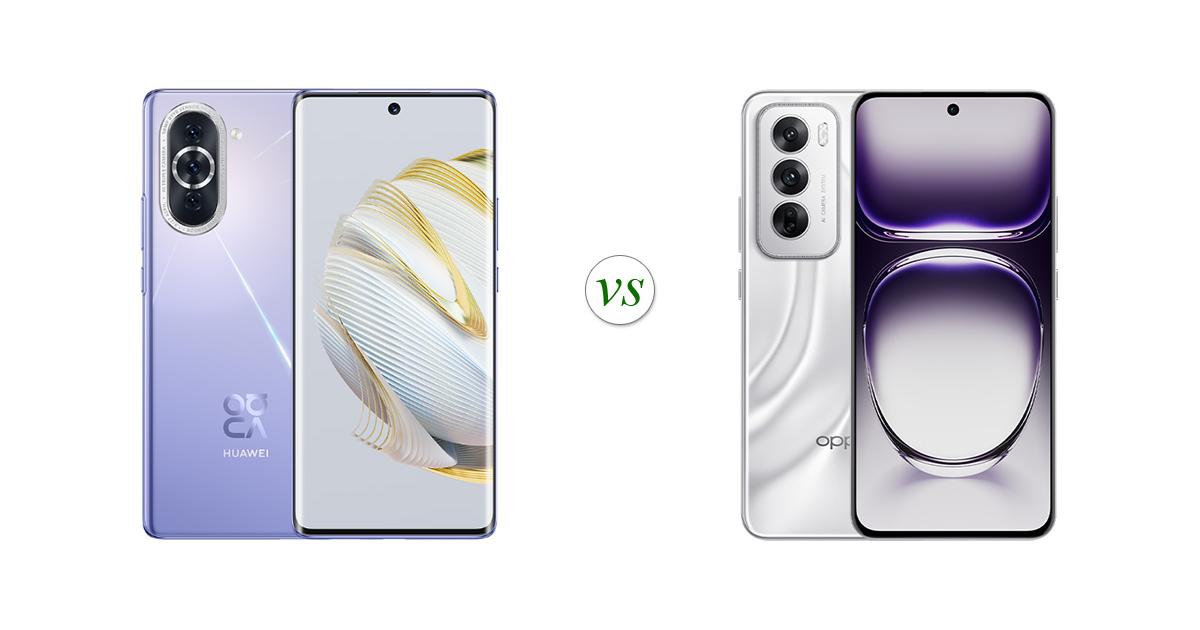 Huawei nova 10 vs OPPO Reno12 5G: Side by Side Specs Comparison