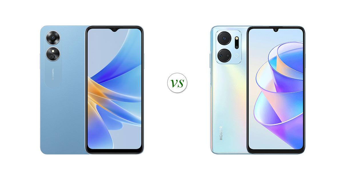 OPPO A17 vs HONOR X7a: Side by Side Specs Comparison
