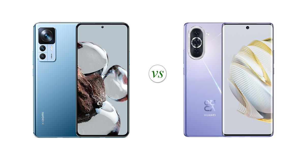 Xiaomi 12T vs Huawei nova 10: Side by Side Specs Comparison