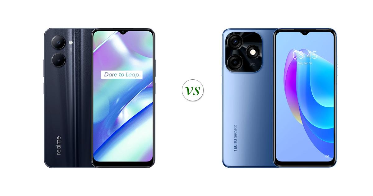 realme C33 vs TECNO Spark 10C: Side by Side Specs Comparison
