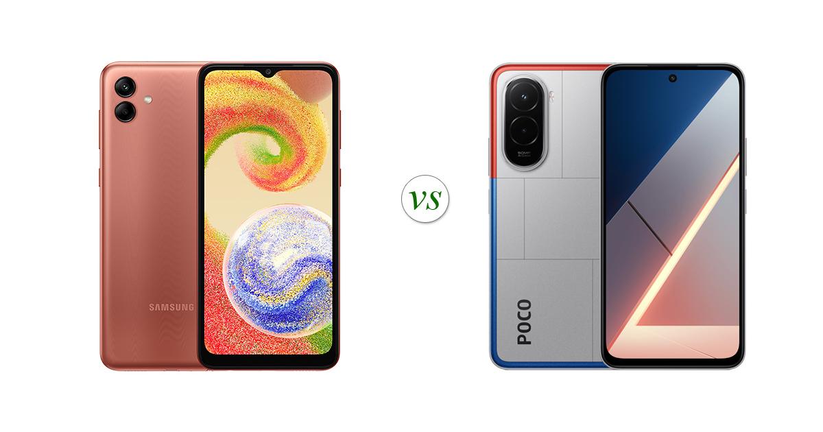 Samsung Galaxy A04 vs POCO M7: Side by Side Specs Comparison