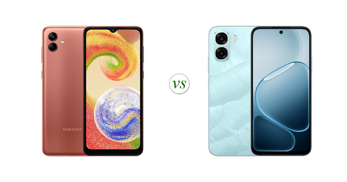 Samsung Galaxy A04 vs OPPO A6x: Side by Side Specs Comparison
