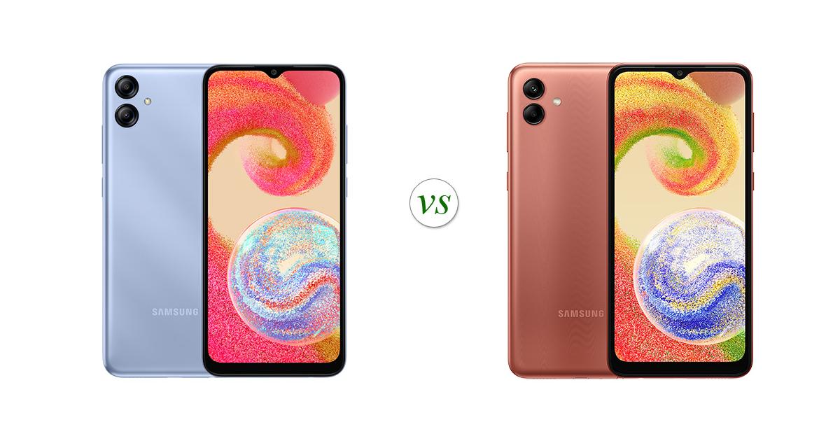 Samsung Galaxy A04e vs Samsung Galaxy A04: Side by Side Specs Comparison