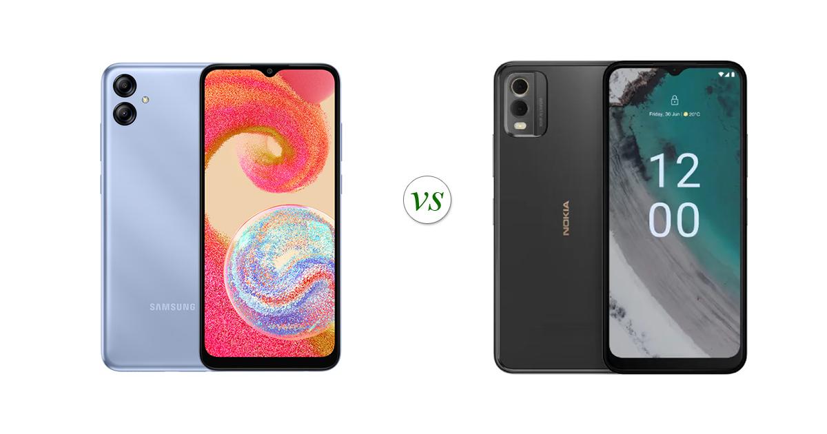 Samsung Galaxy A04e vs Nokia C32: Side by Side Specs Comparison