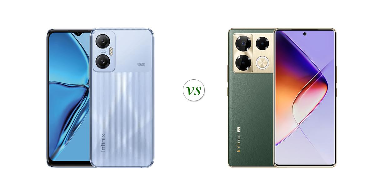 Infinix Hot 20 5G vs Infinix NOTE 40 Pro: Side by Side Specs Comparison