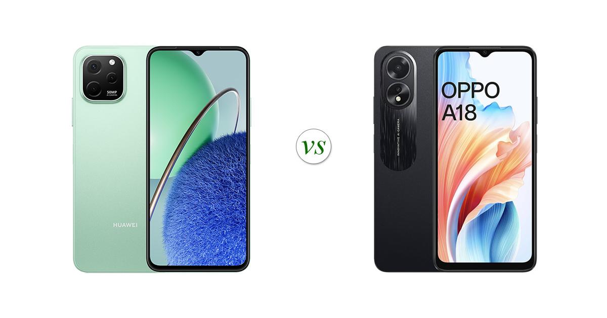 Huawei nova Y61 vs OPPO A18: Side by Side Specs Comparison