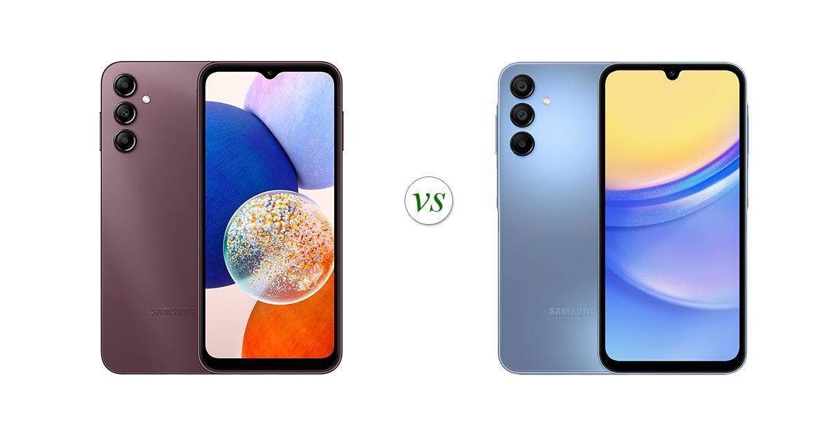 Samsung Galaxy A14 5g Vs Samsung Galaxy A15 5g Side By Side Specs