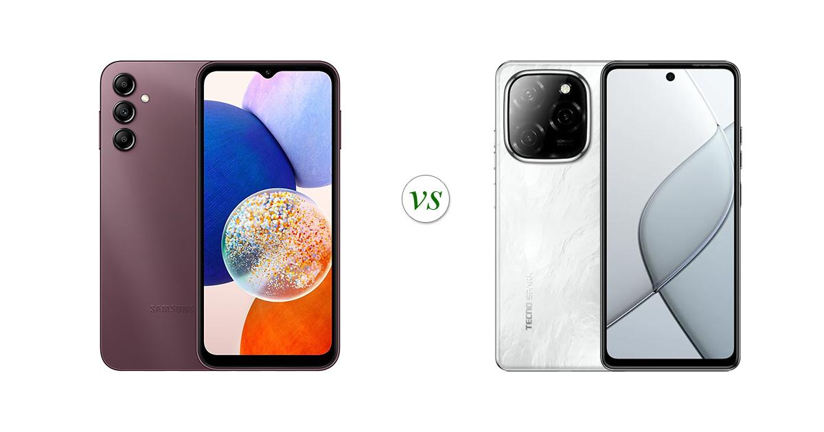 Samsung Galaxy A14 5G vs TECNO SPARK 20 Pro 5G: Side by Side Specs ...