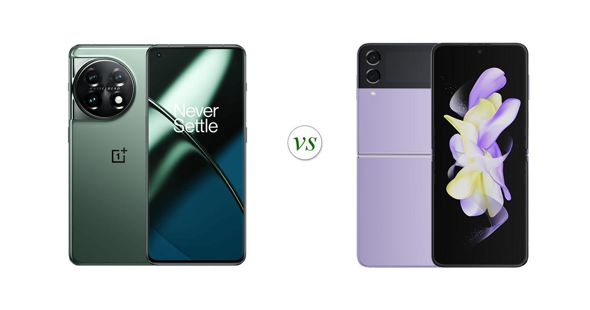 OnePlus 11 5G vs Samsung Galaxy Z Flip 4: Side by Side Specs Comparison