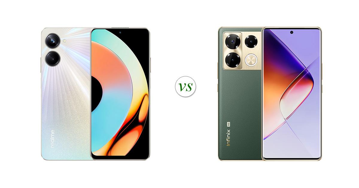 realme 10 Pro 5G vs Infinix NOTE 40 Pro+ 5G: Side by Side Specs Comparison