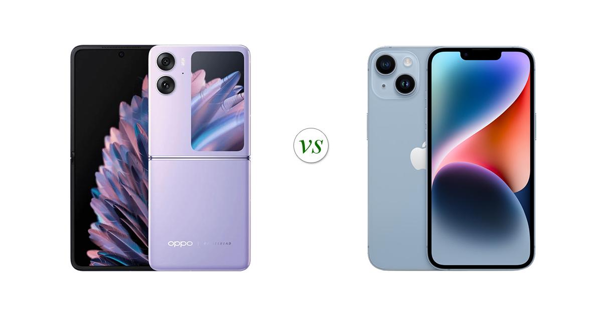 OPPO Find N2 Flip vs Apple iPhone 14: Side by Side Specs Comparison