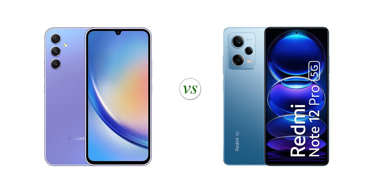 Samsung Galaxy A34 5G vs Xiaomi Redmi Note 12 Pro 5G: Side by Side ...