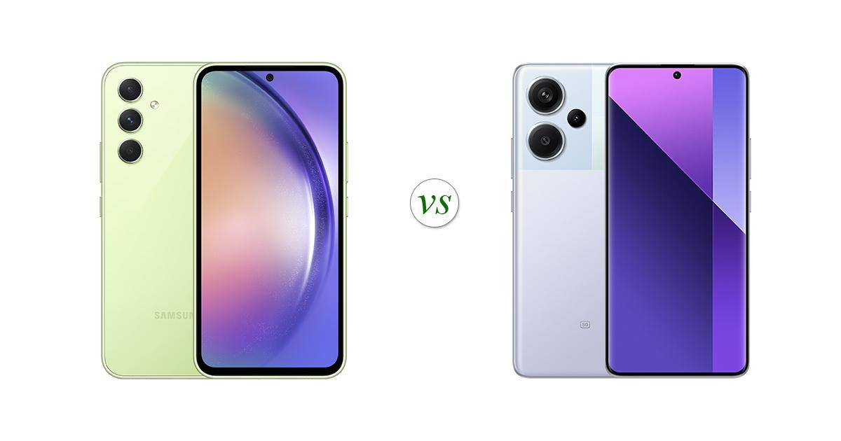 Samsung Galaxy A54 5G vs Redmi Note 13 Pro+ 5G: Side by Side Specs Comparison