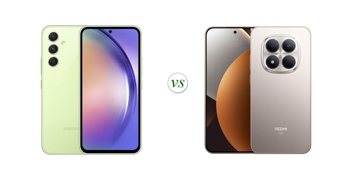 Samsung Galaxy A54 5G vs REDMI Note 15 Pro 5G: Side by Side Specs ...