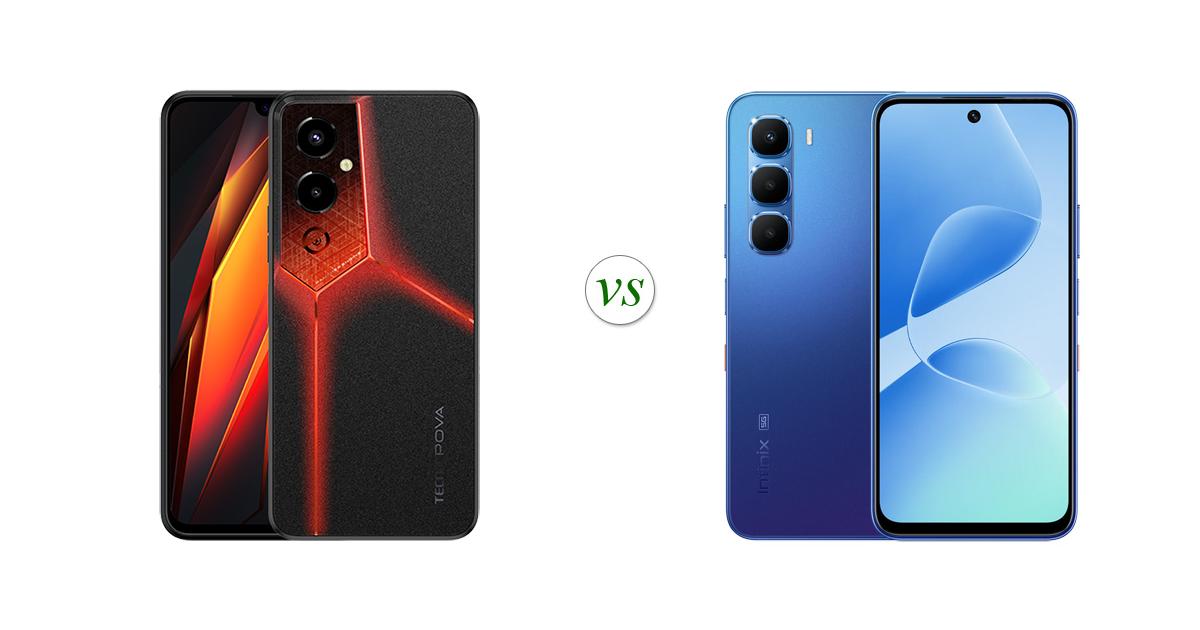 TECNO POVA 4 Pro vs Infinix HOT 60 5G+: Side by Side Specs Comparison