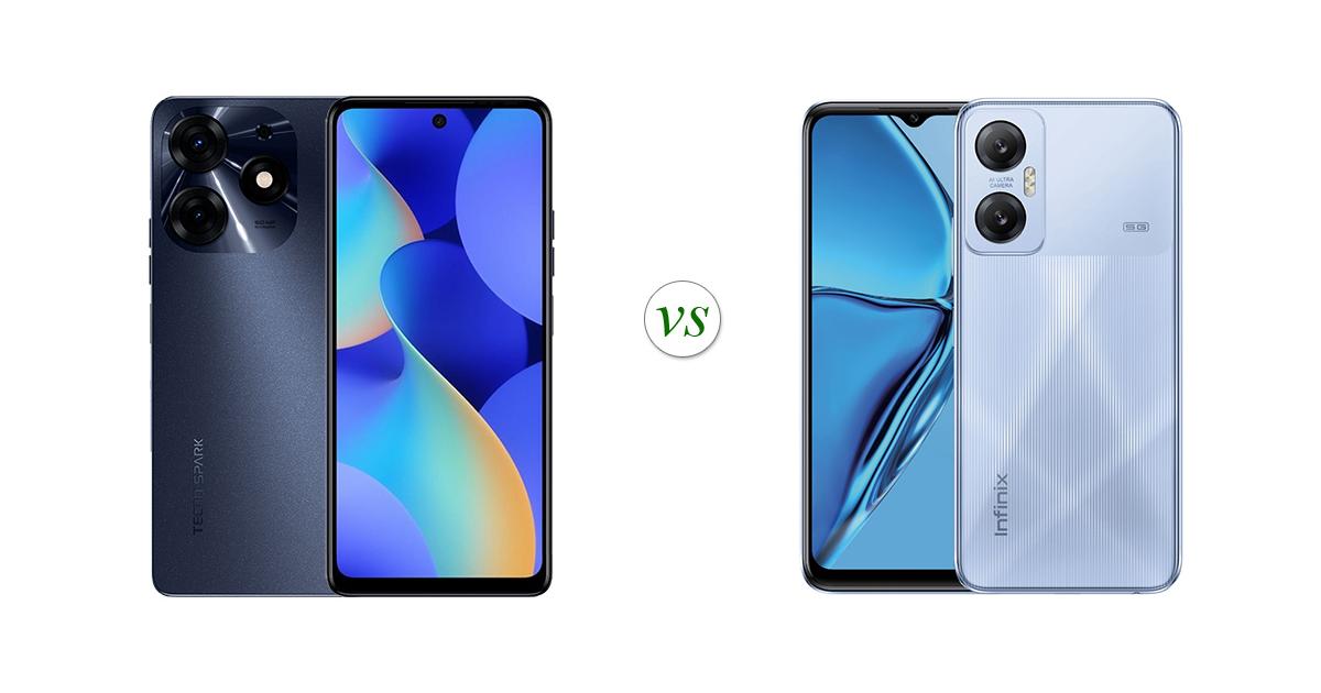 TECNO Spark 10 Pro vs Infinix Hot 20 5G: Side by Side Specs Comparison