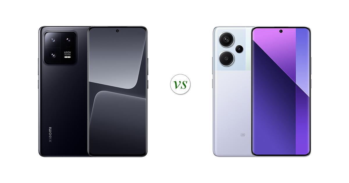 Xiaomi 13 Pro vs Redmi Note 13 Pro+ 5G: Side by Side Specs Comparison