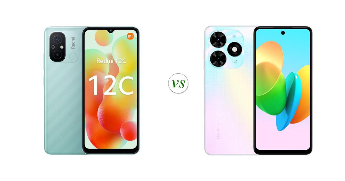 Xiaomi Redmi 12C vs TECNO SPARK 20C: Side by Side Specs Comparison